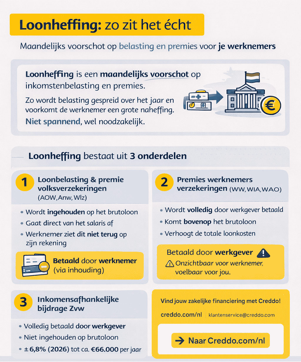 Loonheffing in 2026 - uitleg door Creddo - Creddo NL